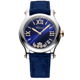 Zegarek damski Chopard Happy Sport kwarcowy 36 mm 278582-6012 - NoblePlace.pl